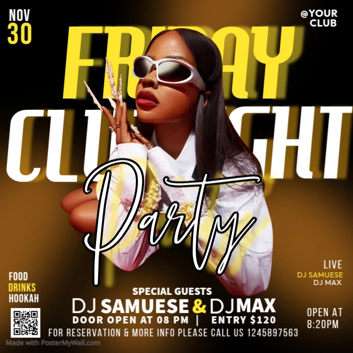 Friday Party Template | PosterMyWall