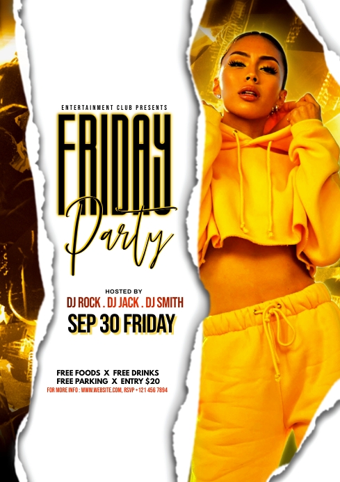 FRIDAY PARTY Template | PosterMyWall