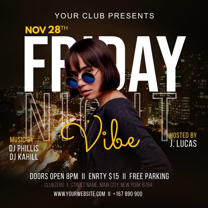 Friday Party Template | PosterMyWall