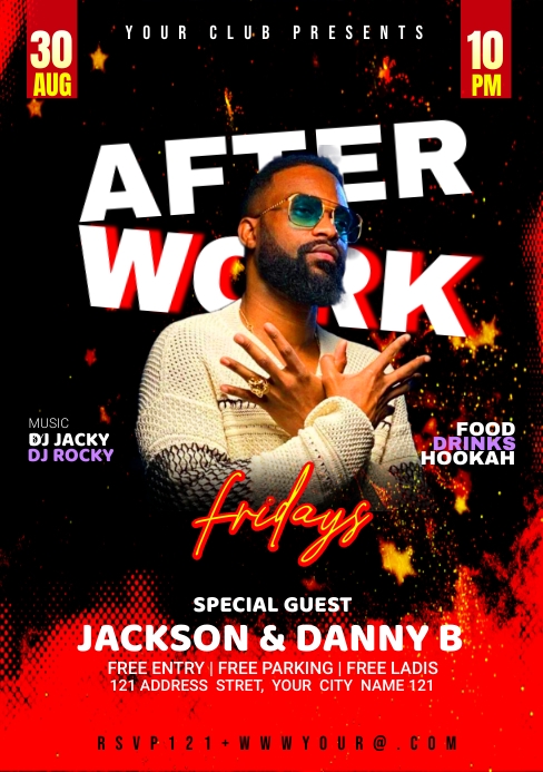 Brosur Pesta Jumat A5 Templat | PosterMyWall