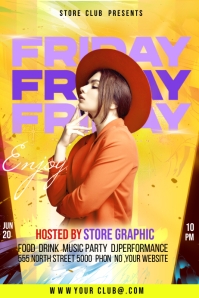 Dj Friday Party Template | PosterMyWall