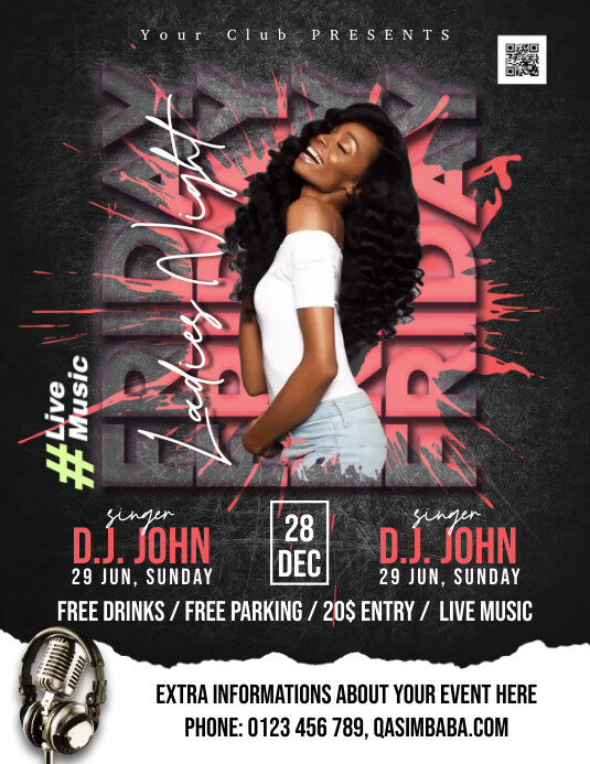 Friday Party Flyer Design Template | PosterMyWall