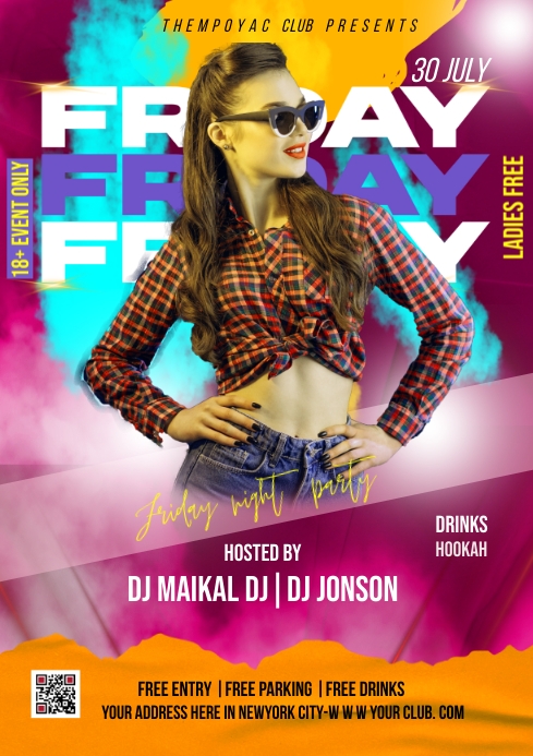 Copy of friday party flyer | PosterMyWall