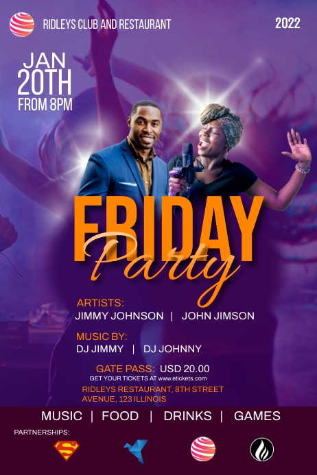 friday party flyer Template | PosterMyWall