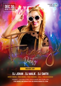 Friday party Flyer Template | PosterMyWall