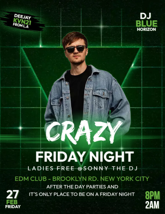Friday Party Flyer Template | PosterMyWall
