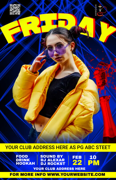 friday party flyer Template | PosterMyWall