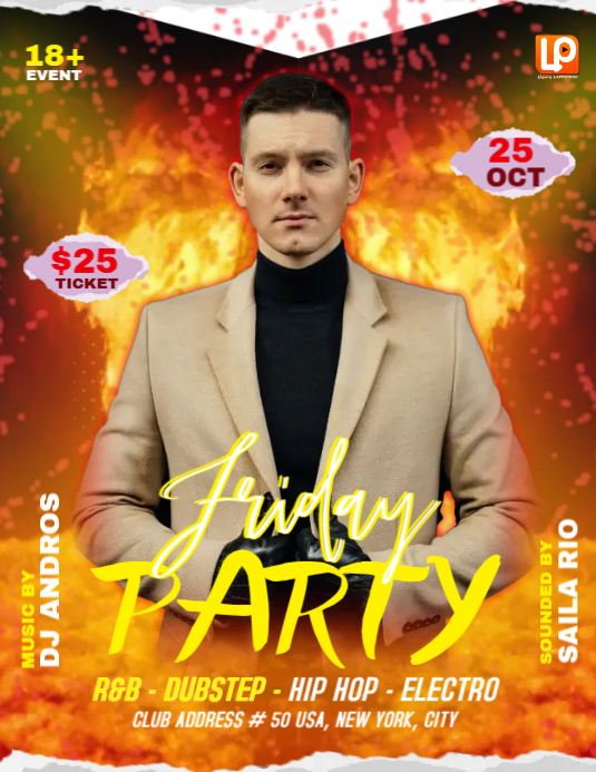 Copy of Friday Party Flyer | PosterMyWall