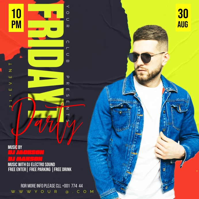friday party flyer Template | PosterMyWall