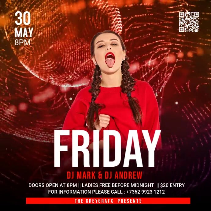 Friday Party Flyer Template | PosterMyWall