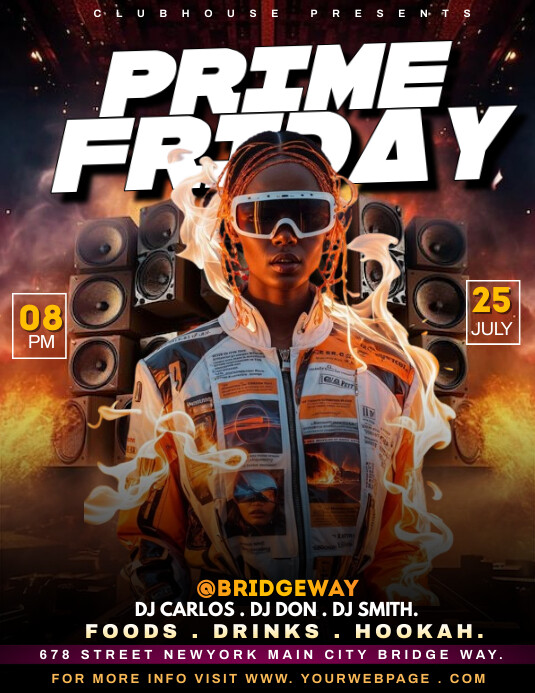 friday party flyers, party posters Template | PosterMyWall