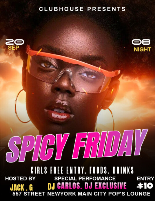 friday party flyers Template | PosterMyWall