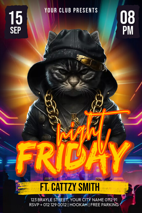 Friday Party Night Template | PosterMyWall