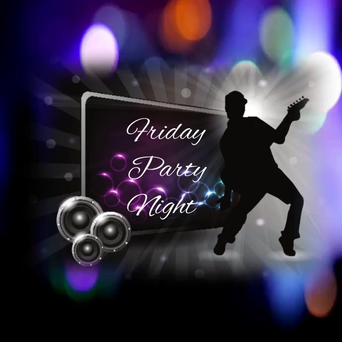 Friday party night Instagram post Template | PosterMyWall