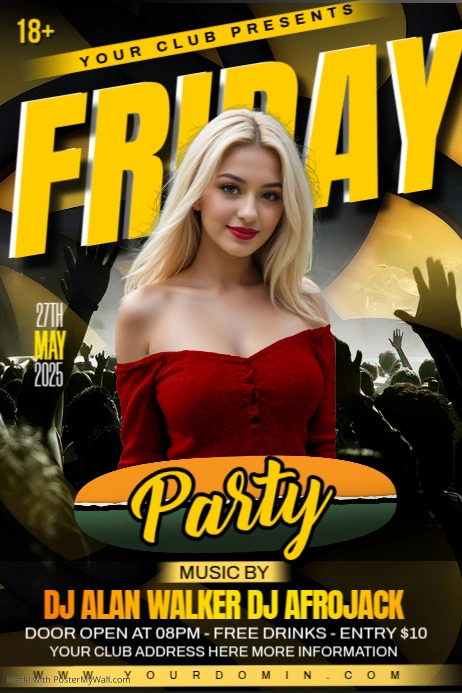 Copy of Friday Party Poster | PosterMyWall