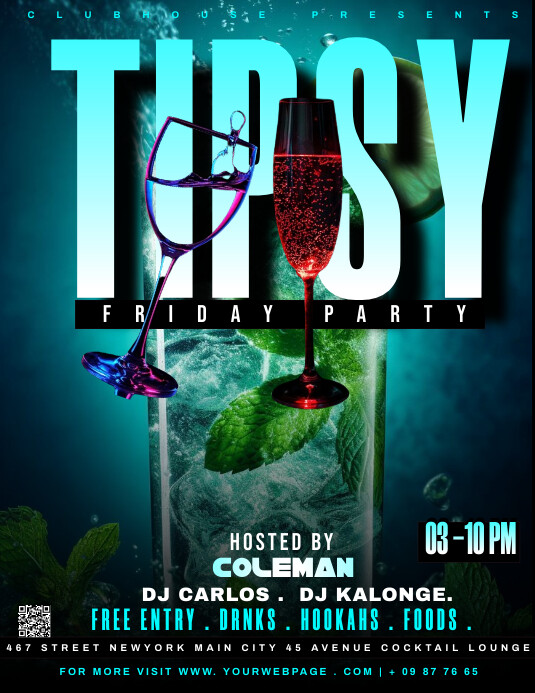 friday party posters Template | PosterMyWall