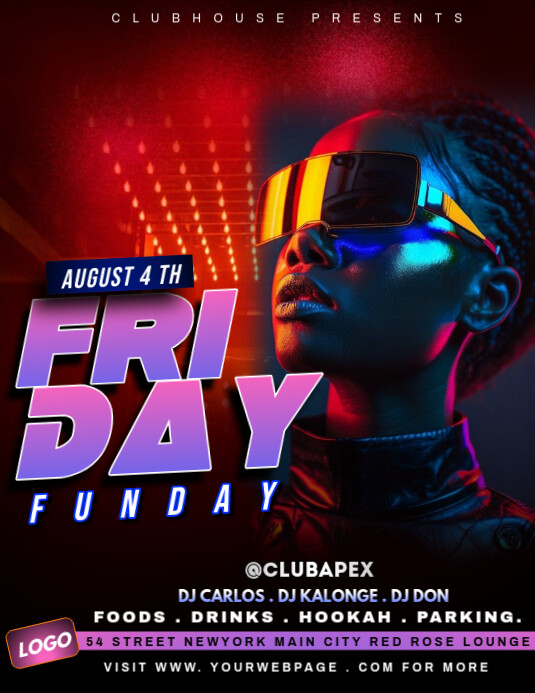 Modèle friday party posters | PosterMyWall