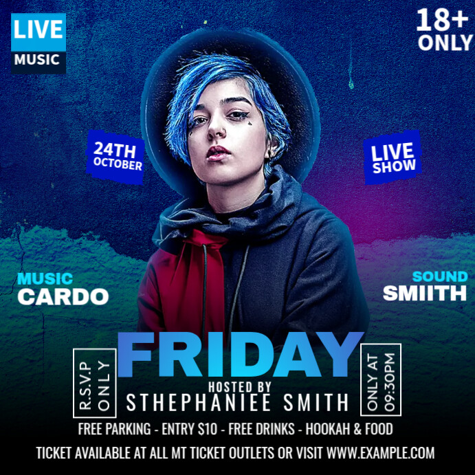 Friday Party Template | PosterMyWall