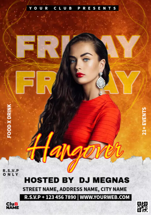 Modèle Friday Party Template | PosterMyWall