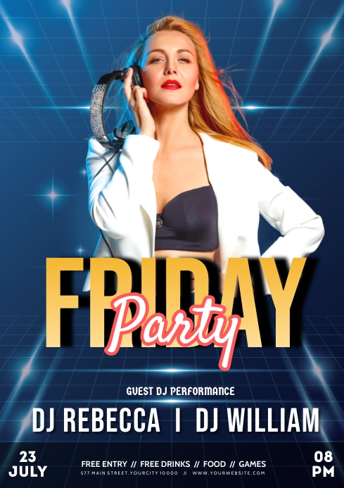 Friday Party Template | PosterMyWall