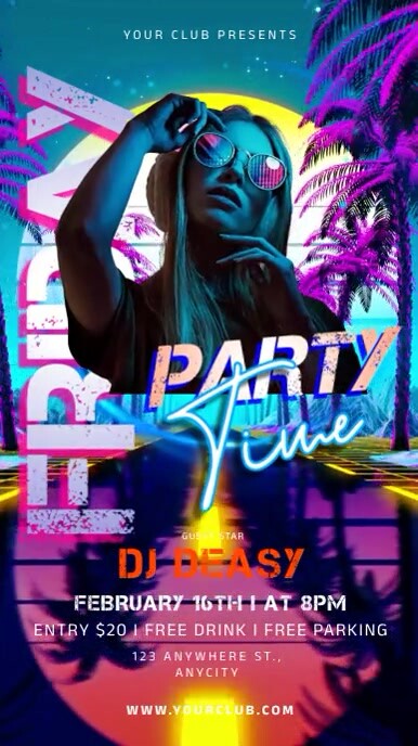 Friday Party Time Template | PosterMyWall