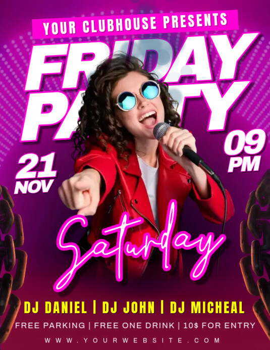 friday party.a Template | PosterMyWall