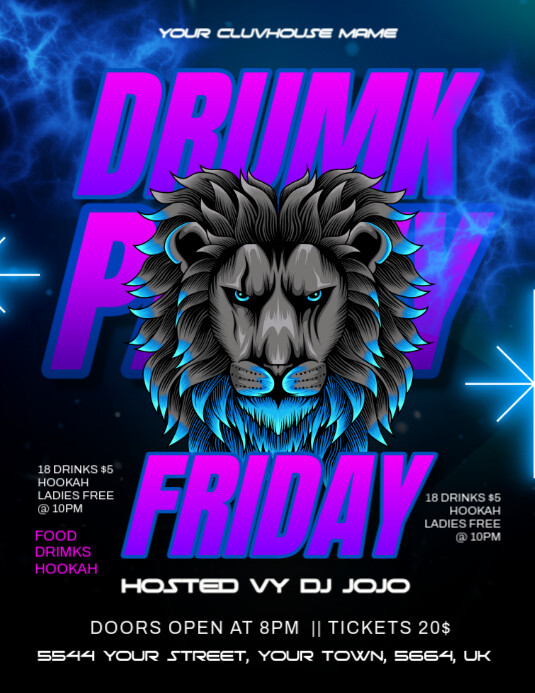 Plantilla de FRIDAY POSTER | PosterMyWall