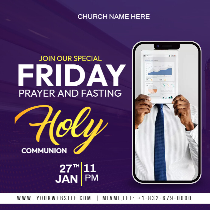 Friday Prayer Fasting Template | PosterMyWall