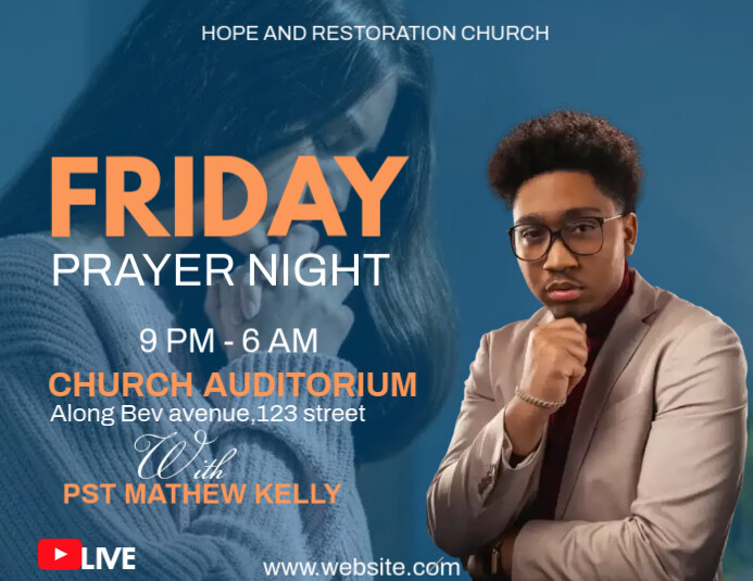 Friday prayer night Template | PosterMyWall