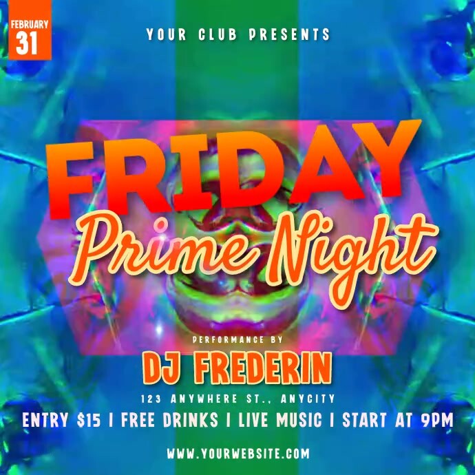 Copy of Friday Prime Night | PosterMyWall