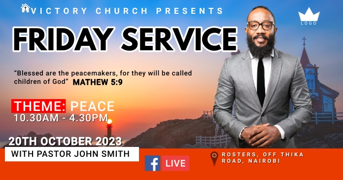 Friday service church Template | PosterMyWall