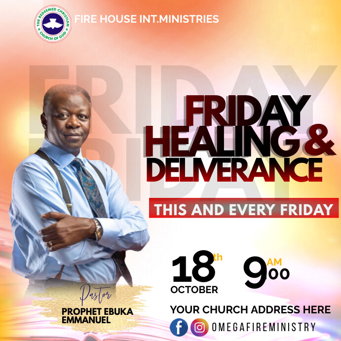 Friday service Template | PosterMyWall