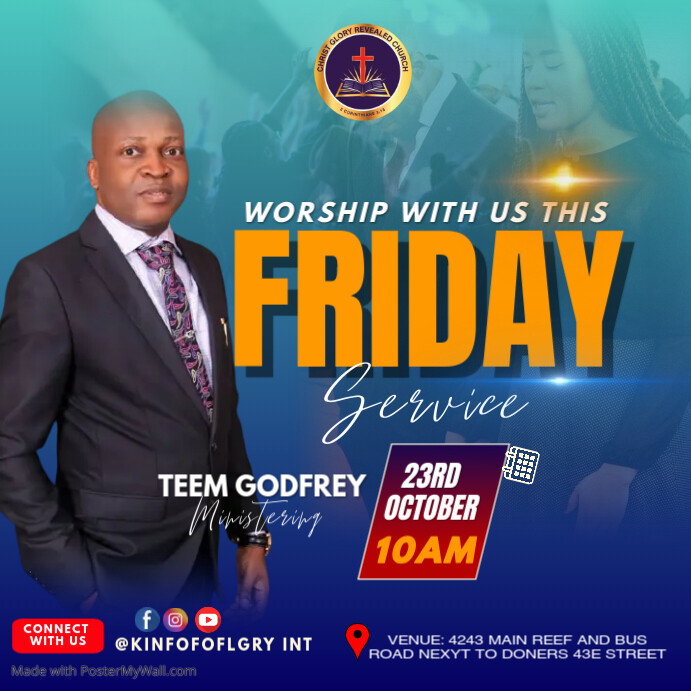 Copy of friday service | PosterMyWall