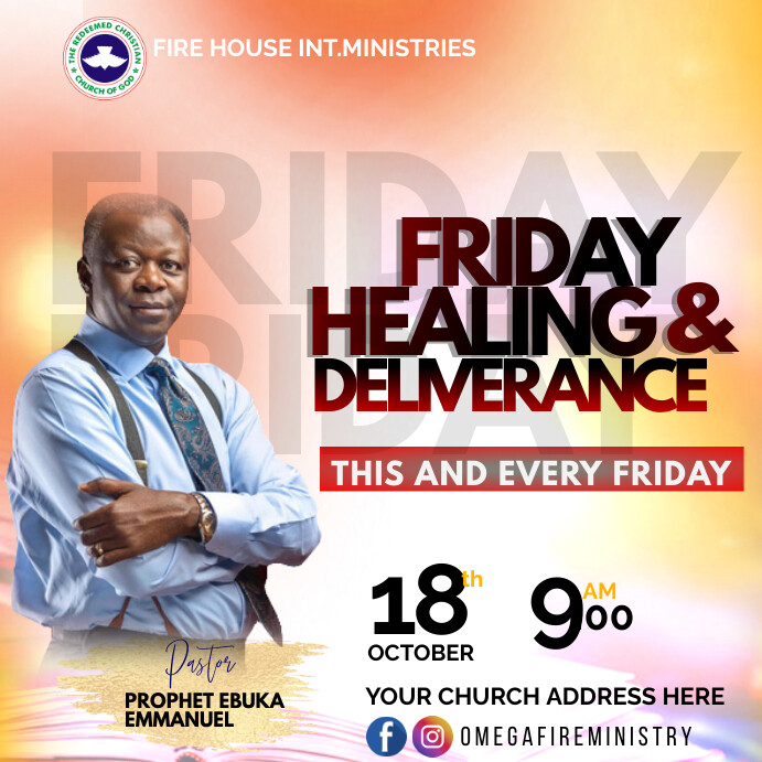 Friday service Template | PosterMyWall