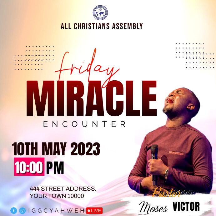 Friday service Template | PosterMyWall