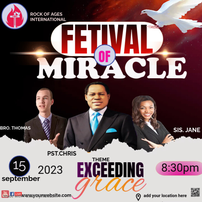 FRIDAY SERVICE FLYER TEMPLATE (2) | PosterMyWall