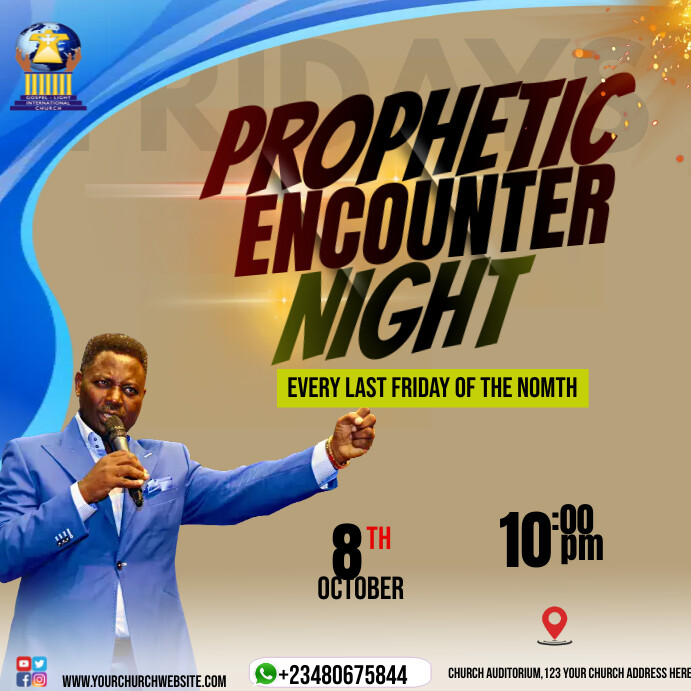 FRIDAY SERVICE FLYER TEMPLATE (5) | PosterMyWall