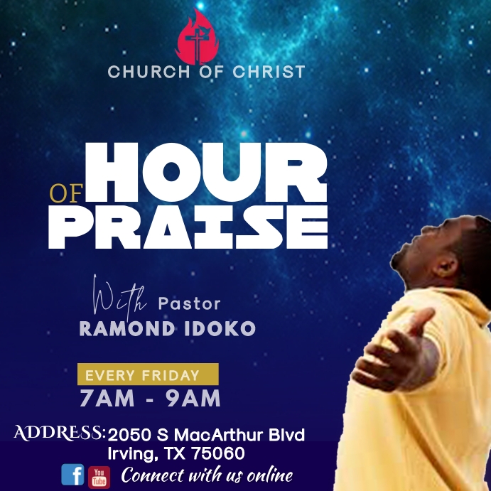 Plantilla de FRIDAY SERVICE TEMPLATE | PosterMyWall