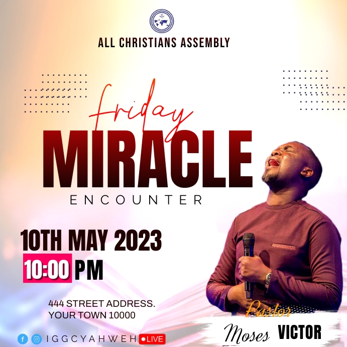 FRIDAY SERVICE TEMPLATE | PosterMyWall