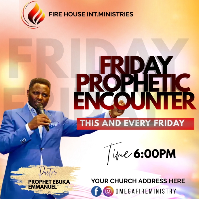 Copy of FRIDAY SERVICE TEMPLATE | PosterMyWall