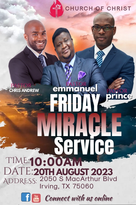 Copy of FRIDAY SERVICE TEMPLATE | PosterMyWall