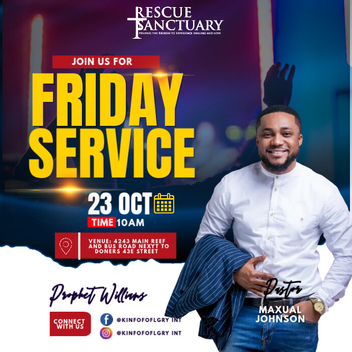 friday service template | PosterMyWall