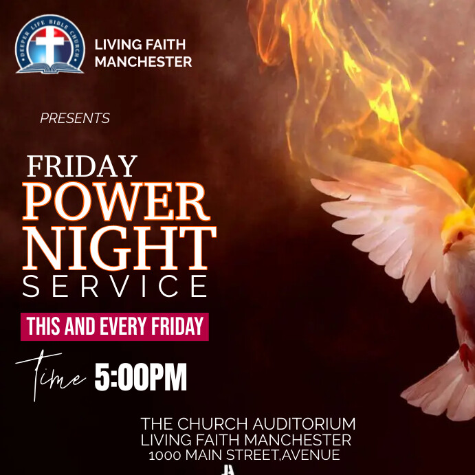 Friday service template | PosterMyWall