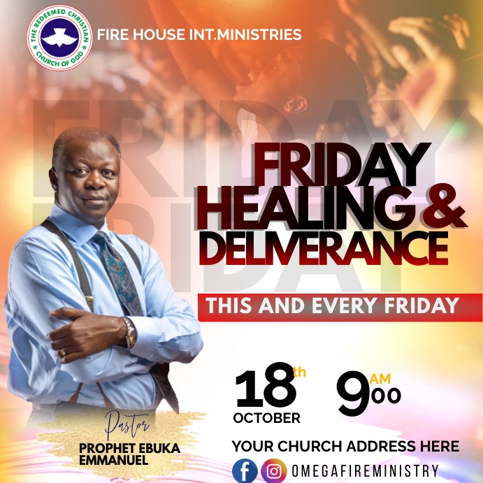 FRIDAY SERVICE TEMPLATE | PosterMyWall