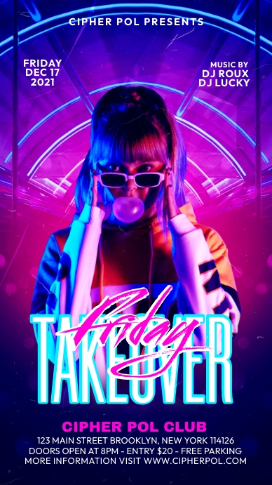 Friday Takeover Party Template | PosterMyWall