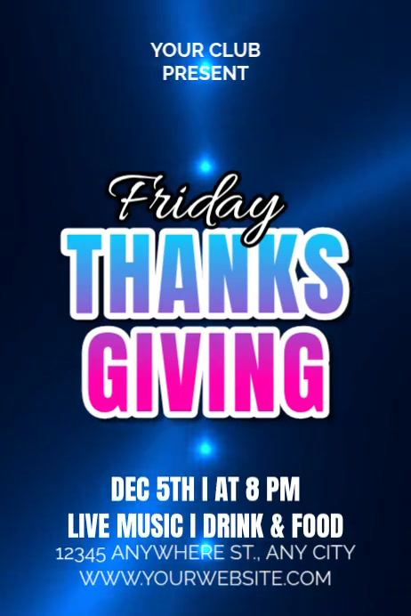friday thanksgiving Template | PosterMyWall