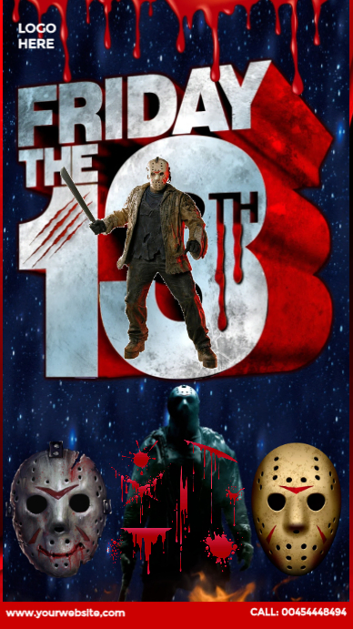 Plantilla de Friday the 13th Ads | PosterMyWall