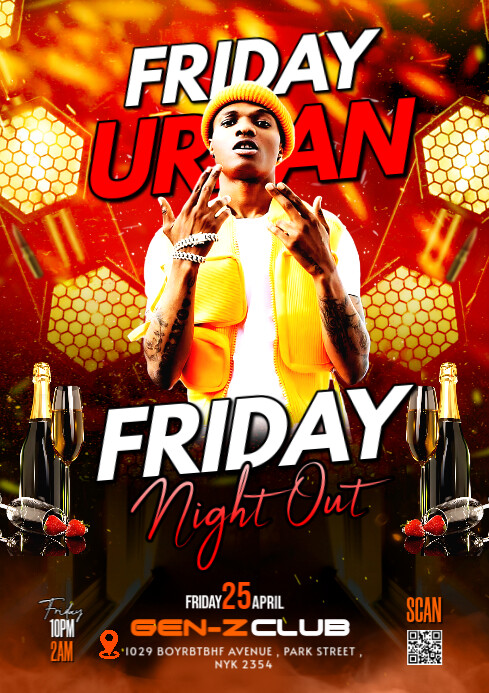 Copy of Friday Urban Night Out | PosterMyWall
