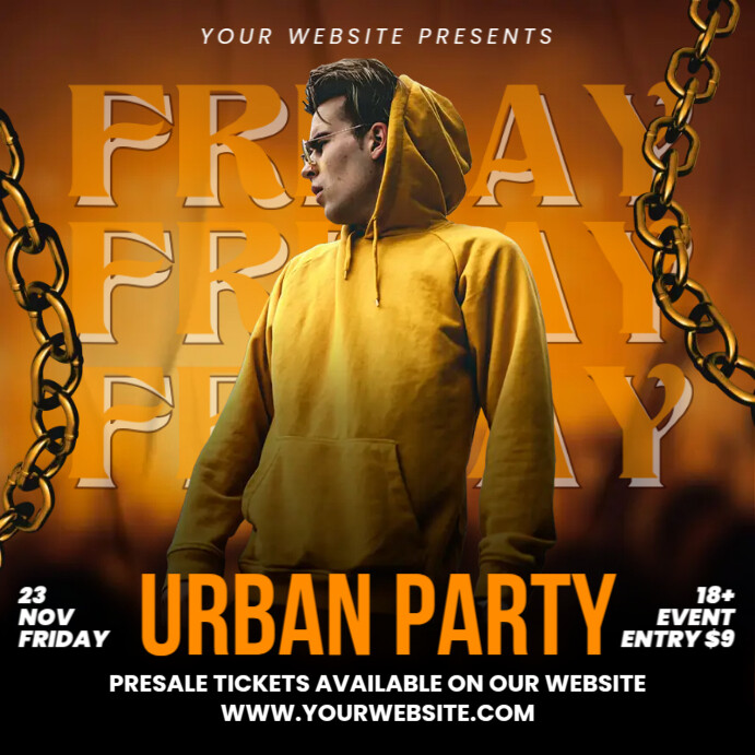 Friday Urban Party Template | PosterMyWall