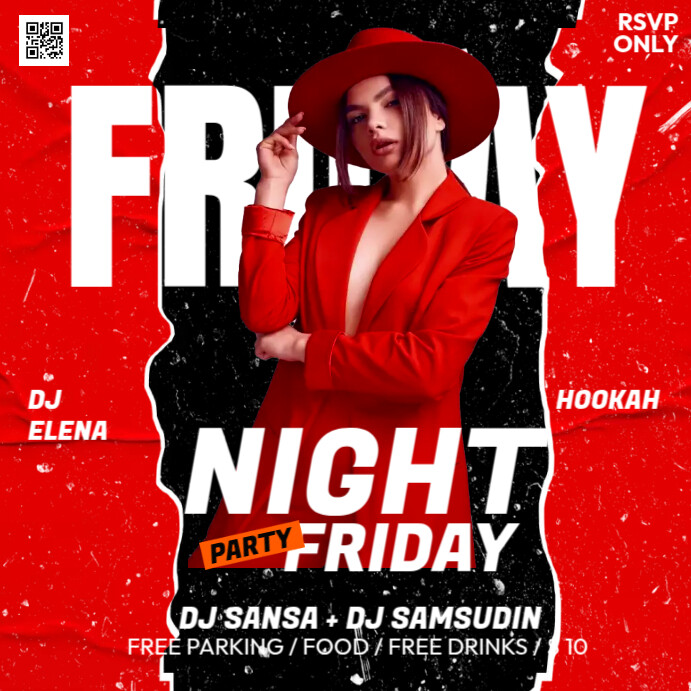 Friday Vibes Ads Template | PosterMyWall